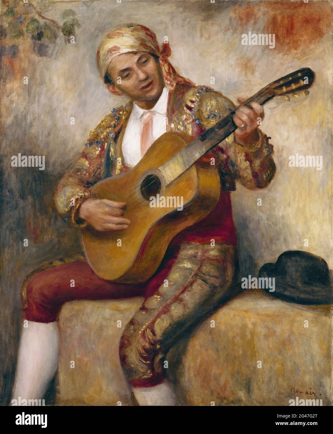 Pierre-Auguste Renoir - the Spanish Guitarist Stock Photo - Alamy