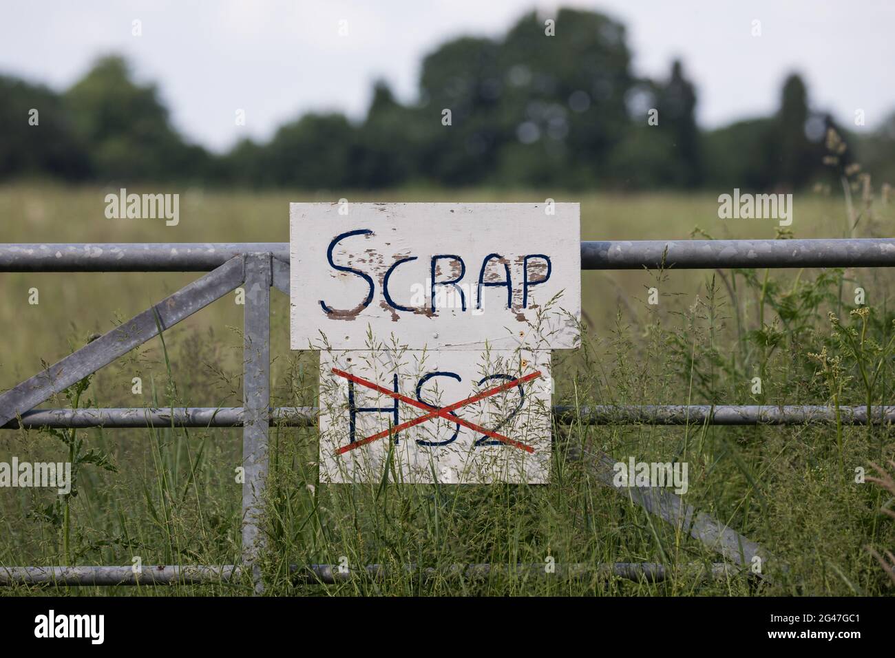 Trees scrap hs2 hi-res stock photography and images - Alamy
