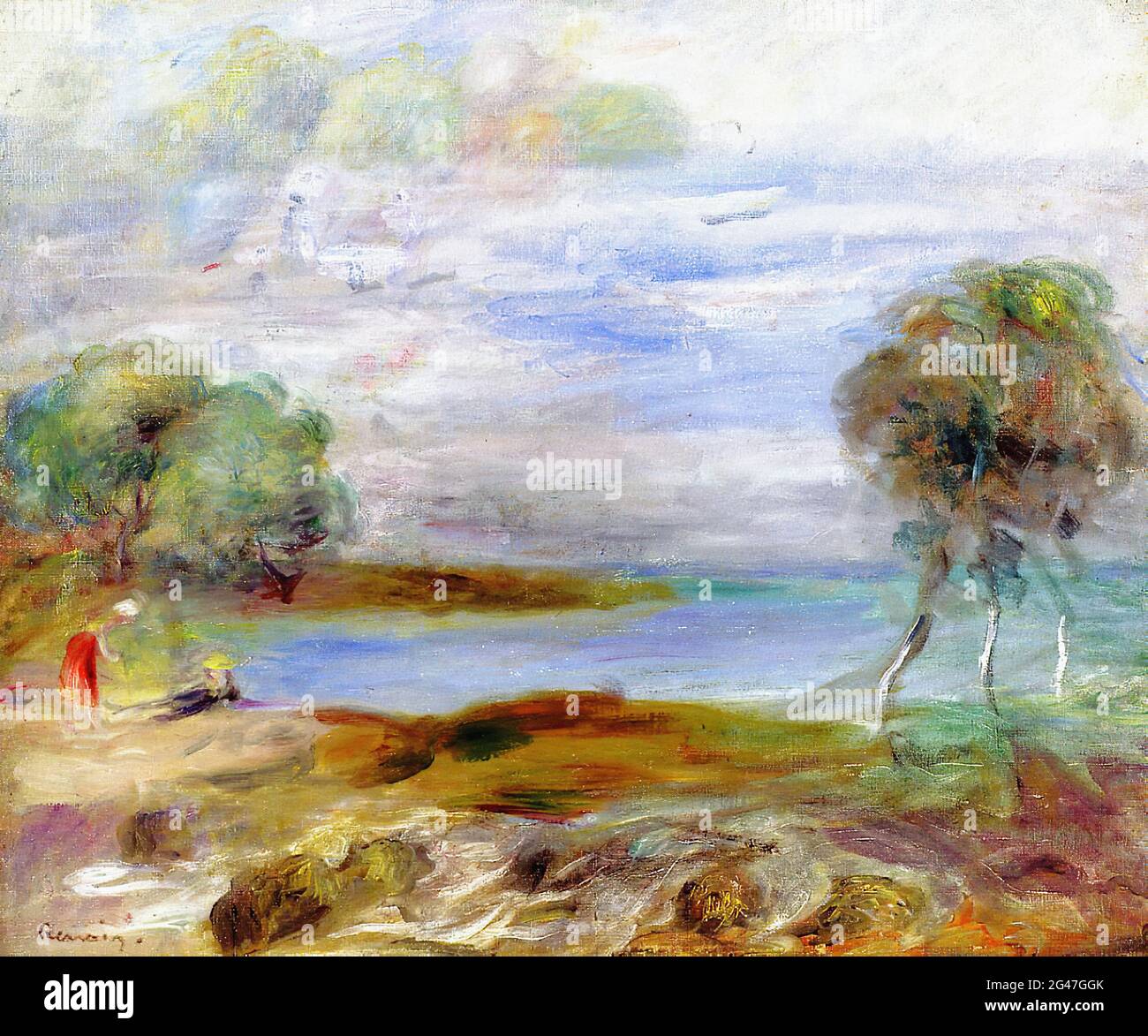Pierre-Auguste Renoir - Two Figures Water Stock Photo - Alamy