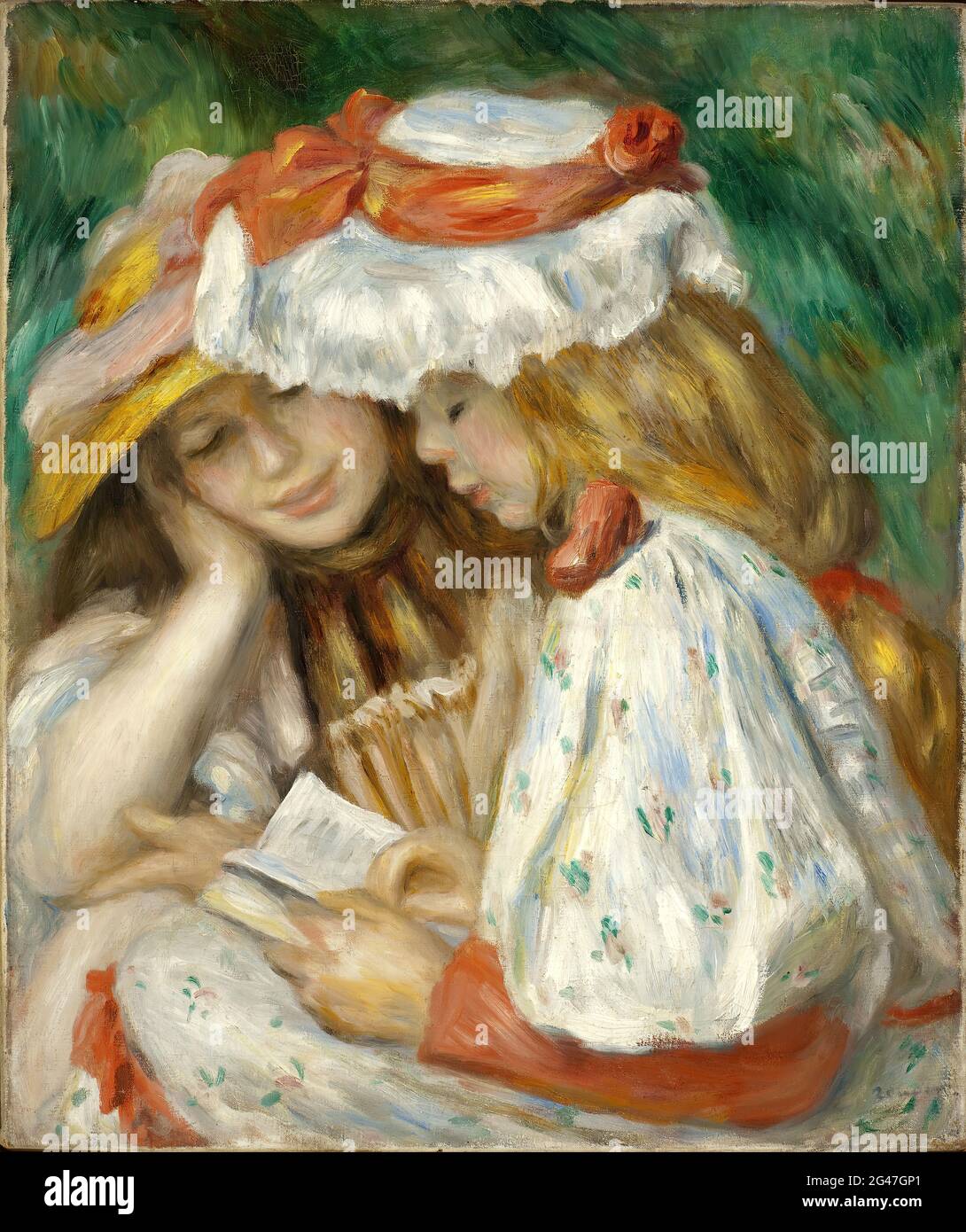 Pierre-Auguste Renoir - Two Girls Reading Stock Photo - Alamy