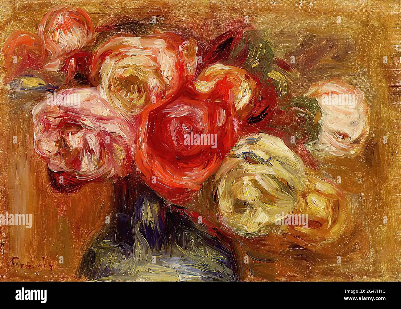 Pierre-Auguste Renoir - Vase Roses C 1910 Stock Photo - Alamy