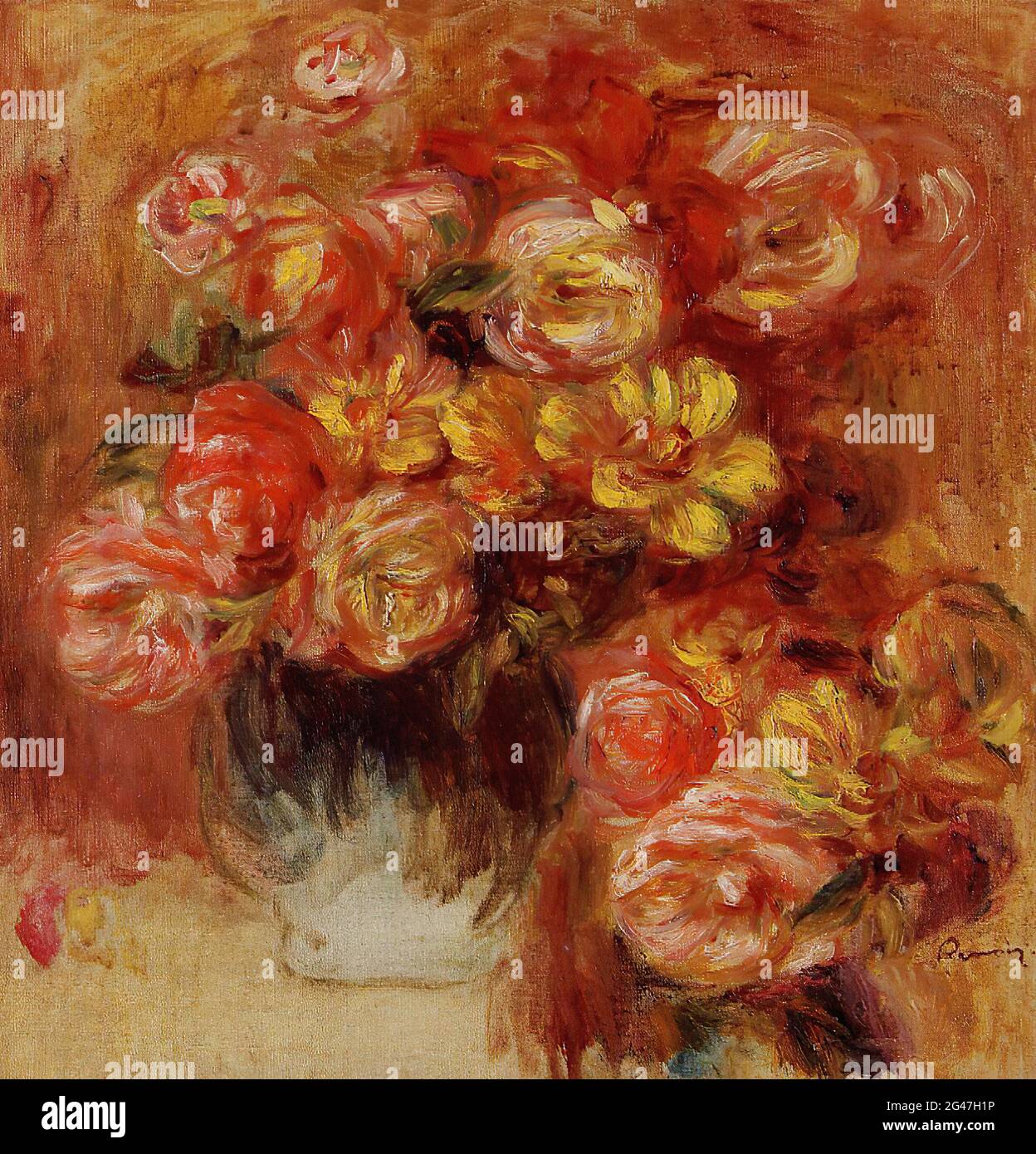 Pierre-Auguste Renoir - Vase Roses 3 Stock Photo - Alamy