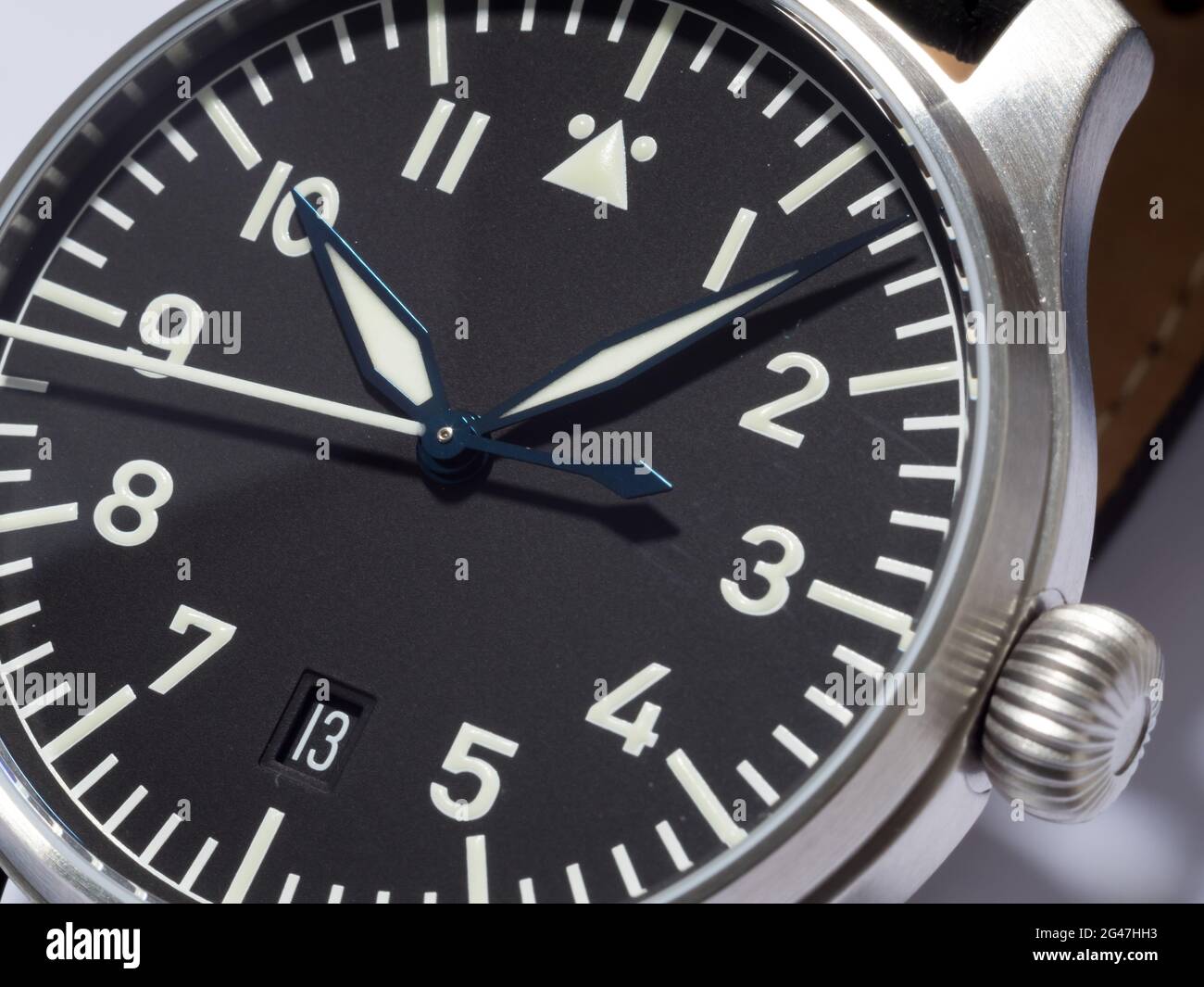 BANGKOK - JULY 22: Stowa pilot type, old fashion style watch is classic ...
