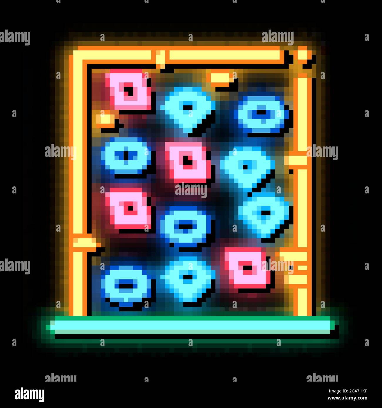 safe climbing wall neon glow icon illustration Stock Vector Image & Art ...