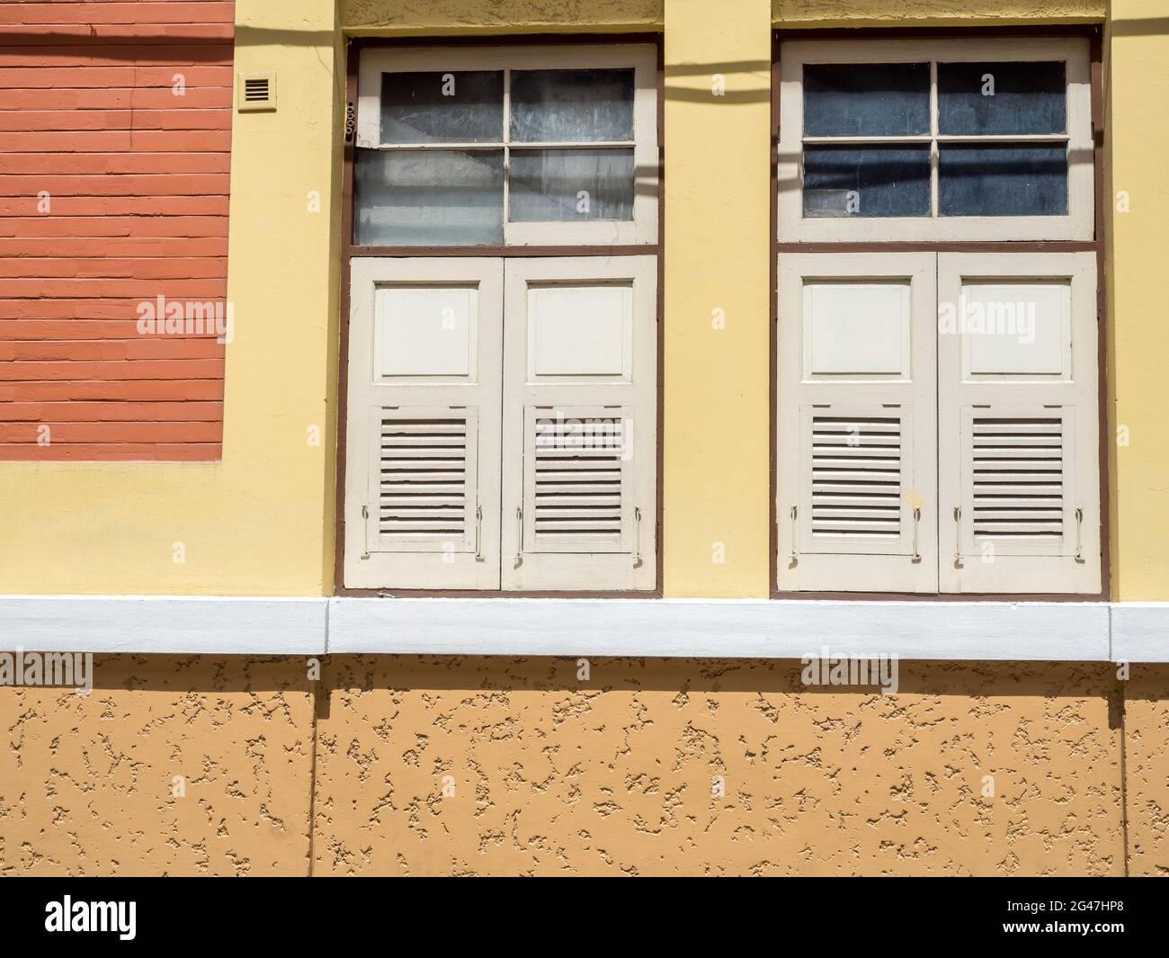 Some part of old architecture design buildings in the first hospital in ...