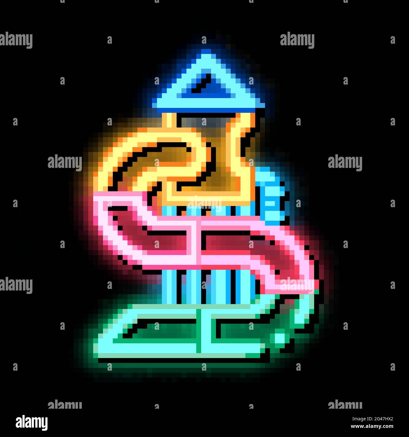 Children water slide Stock Vector Images - Alamy