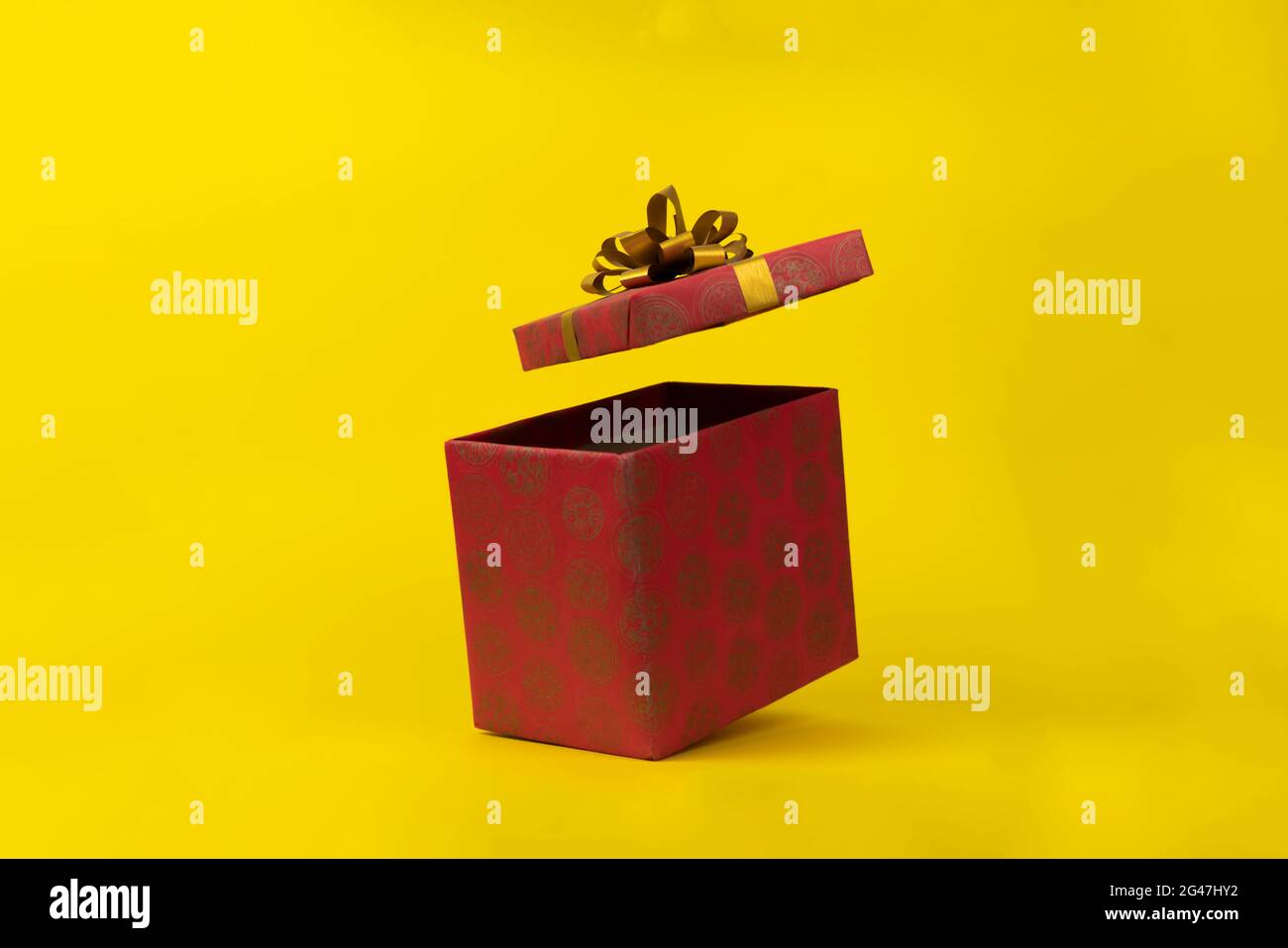 abstract present gift box float in the air for the holiday Stock Photo ...