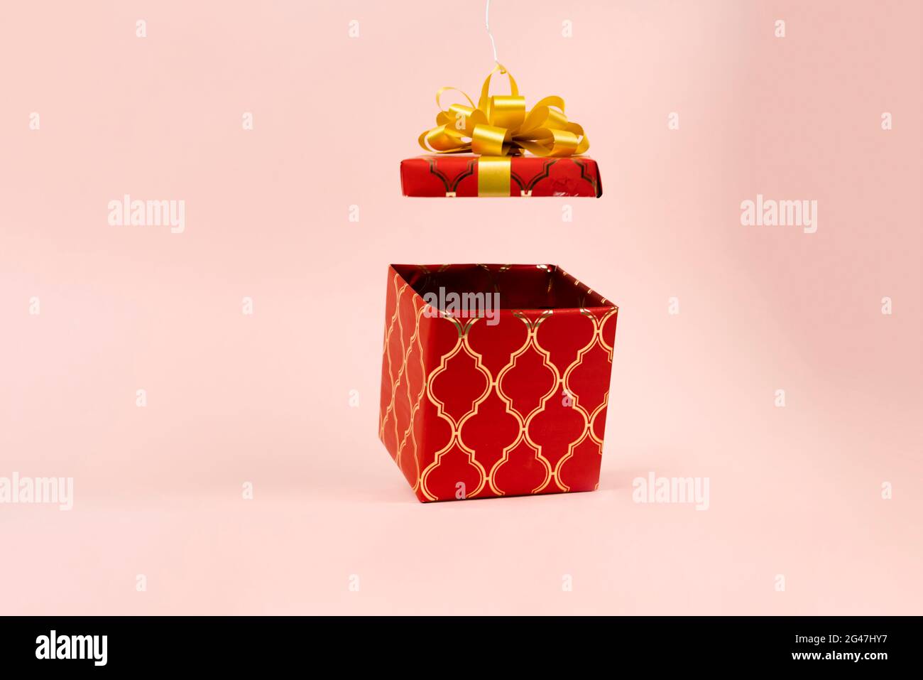 abstract present gift box float in the air for the holiday Stock Photo ...