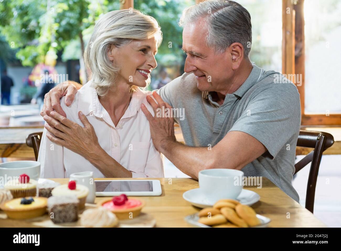 Happy couple interacting other hi-res stock photography and images - Alamy
