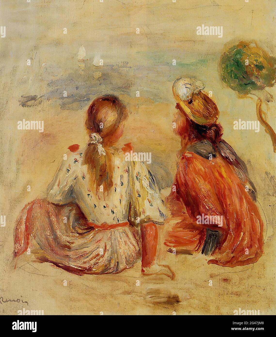 Pierre-Auguste Renoir - Young Girls Beach 1898 Stock Photo - Alamy
