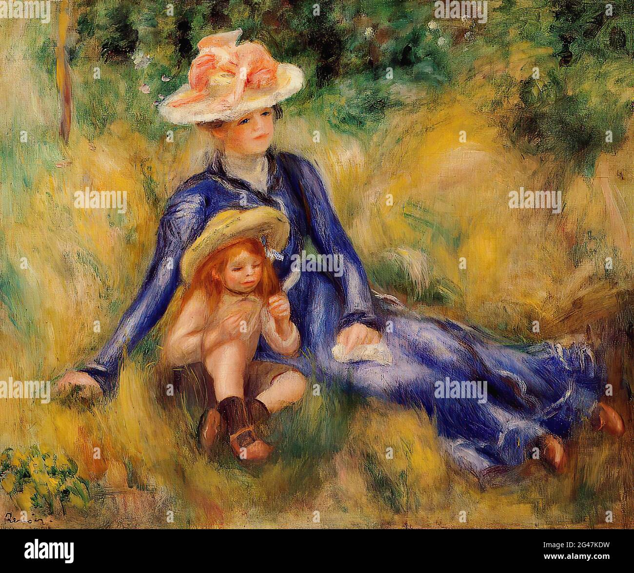 Pierre-Auguste Renoir - Yvonne Jean 1899 Stock Photo - Alamy