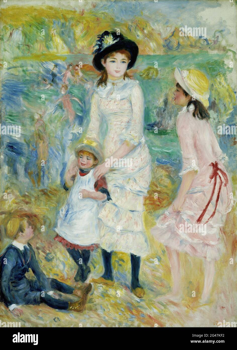 Pierre-Auguste Renoir - Children on the Seashore, Guernsey Stock Photo ...