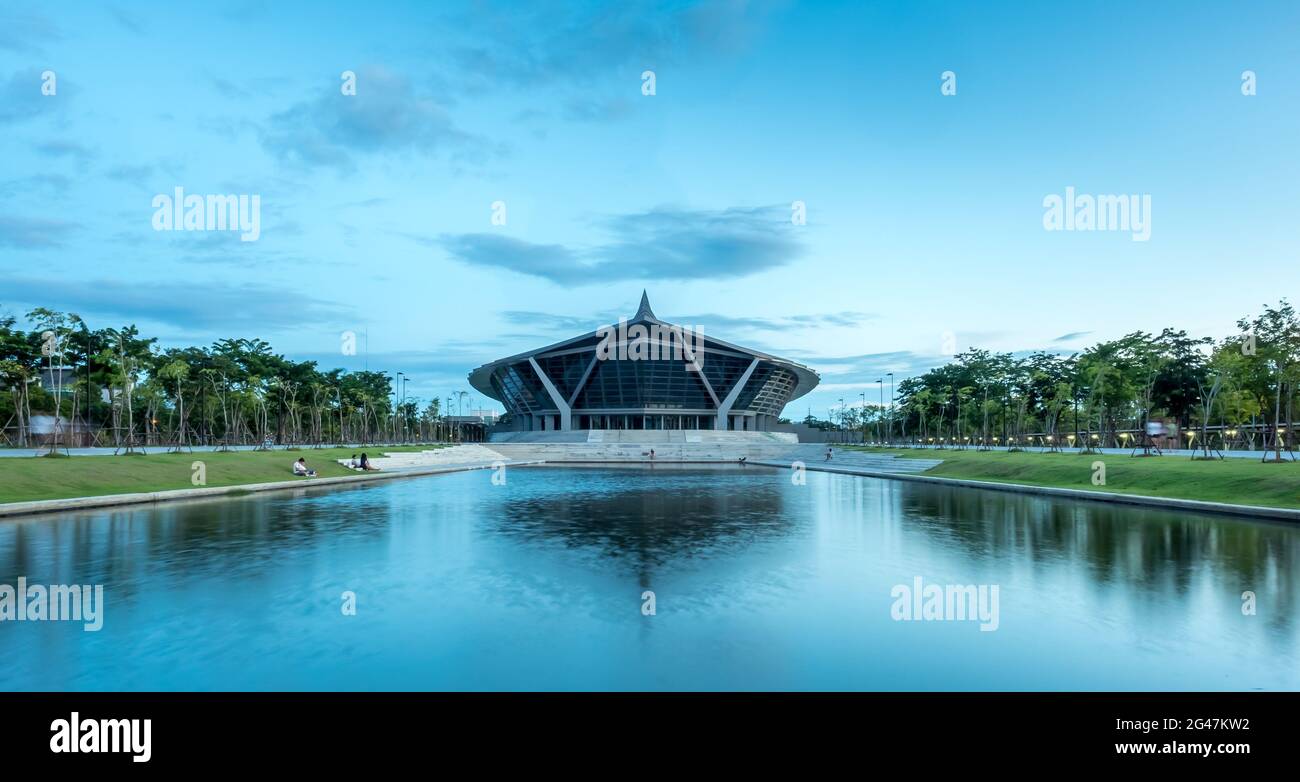 NAKORNPATHOM - AUGUST 9: Prince Mahidol Hall in Salaya campus of ...