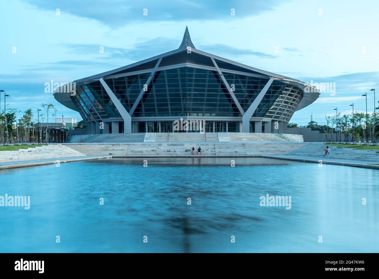 NAKORNPATHOM - AUGUST 9: Prince Mahidol Hall in Salaya campus of ...