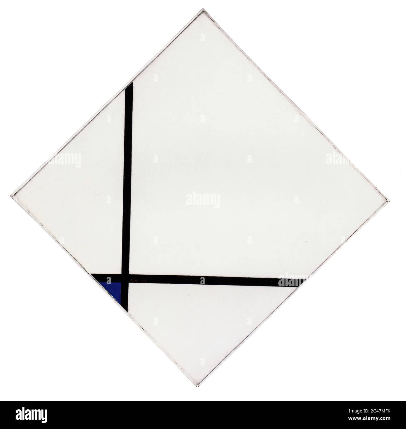 Piet Mondrian - Composition with Blue Stock Photo - Alamy