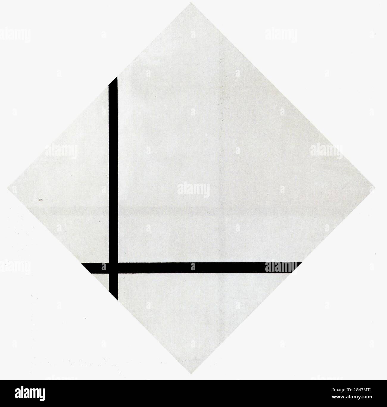 Piet Mondrian - Lozenge Composition with Two Lines Stock Photo - Alamy
