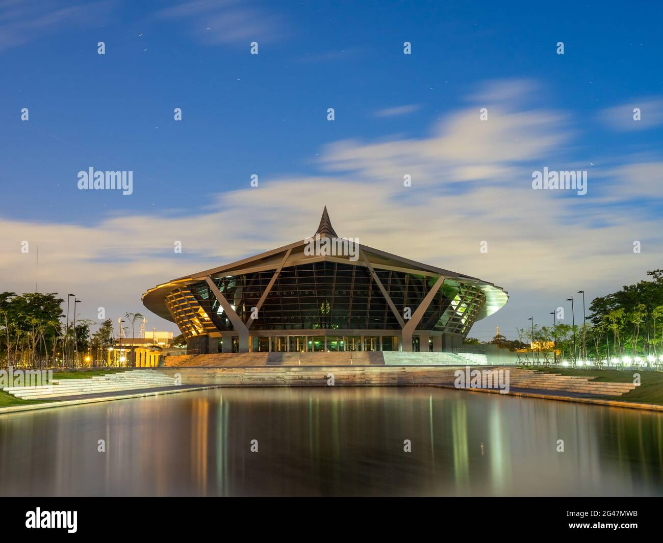 NAKORNPATHOM - AUGUST 9: Prince Mahidol Hall in Salaya campus of ...