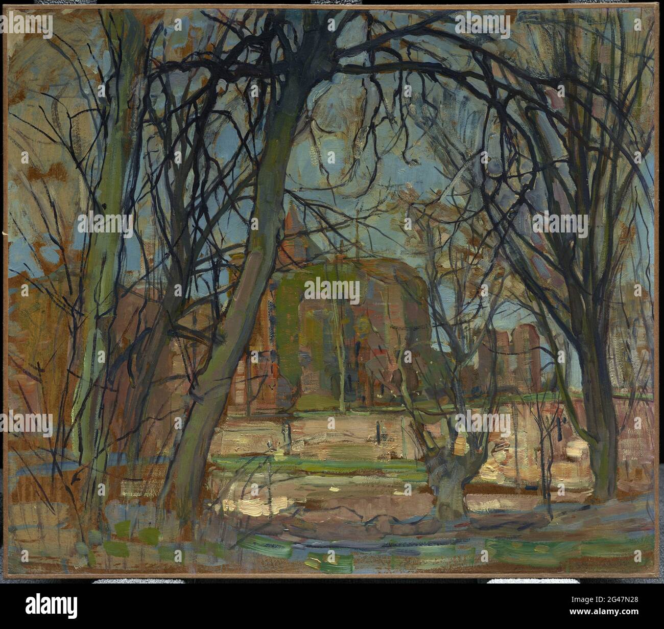 Piet Mondrian - Spring Sun Lentezon Castle Ruin Brederode Stock Photo ...