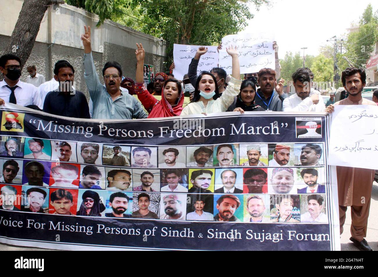 Relatives of missing persons are holding protest demonstration for ...