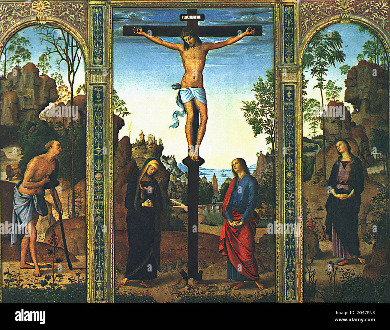 Pietro Perugino - Galitzin Triptych 1485 Stock Photo - Alamy
