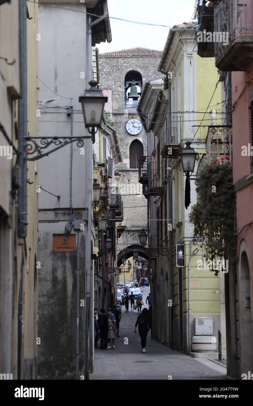 Corso Marcelli in the historic center of Isernia Stock Photo - Alamy