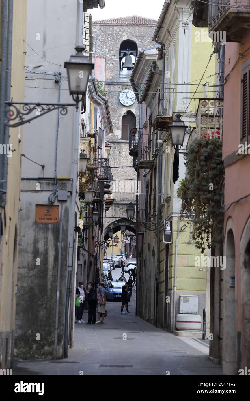 Corso Marcelli in the historic center of Isernia Stock Photo - Alamy