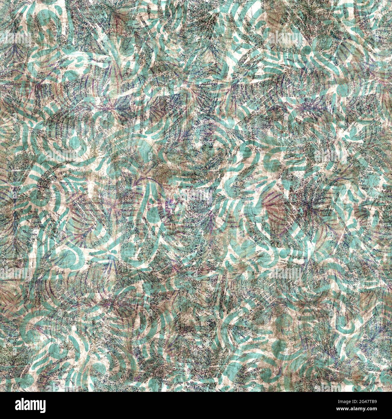 Seamless elegant mixed media pattern in navy, blue, pink, and cream ...