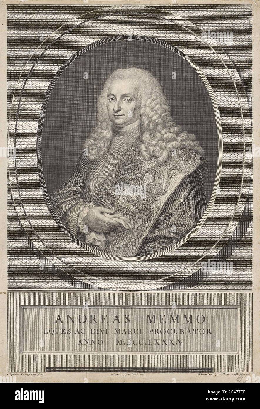 Portrait of politician Andrea Memmo Stock Photo - Alamy