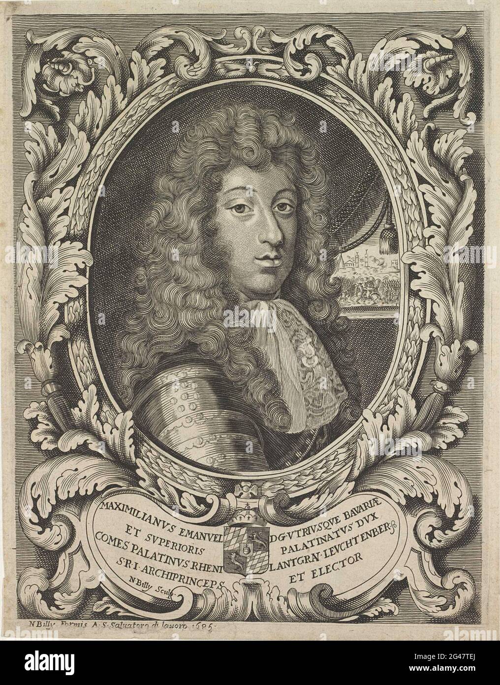 Portrait of Maximilian II Emanuel from Bavaria Stock Photo - Alamy