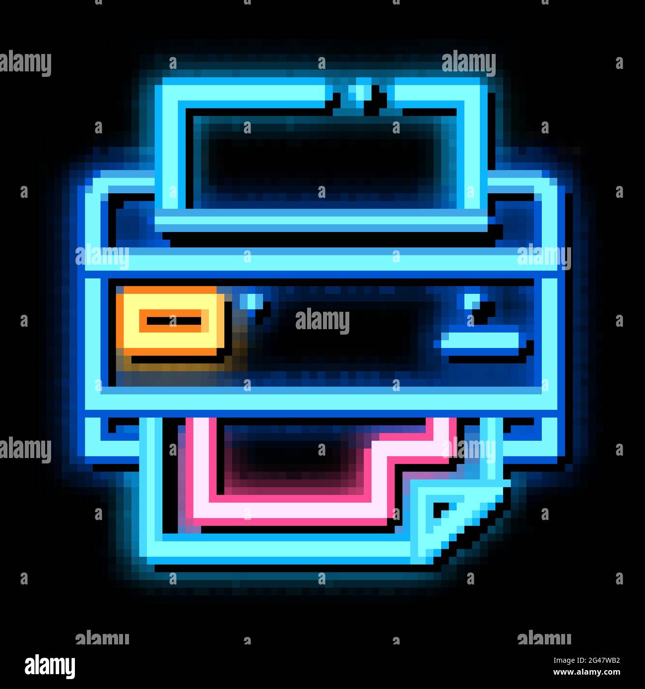 sheet printed by printer icon vector illustration Stock Vector Image ...