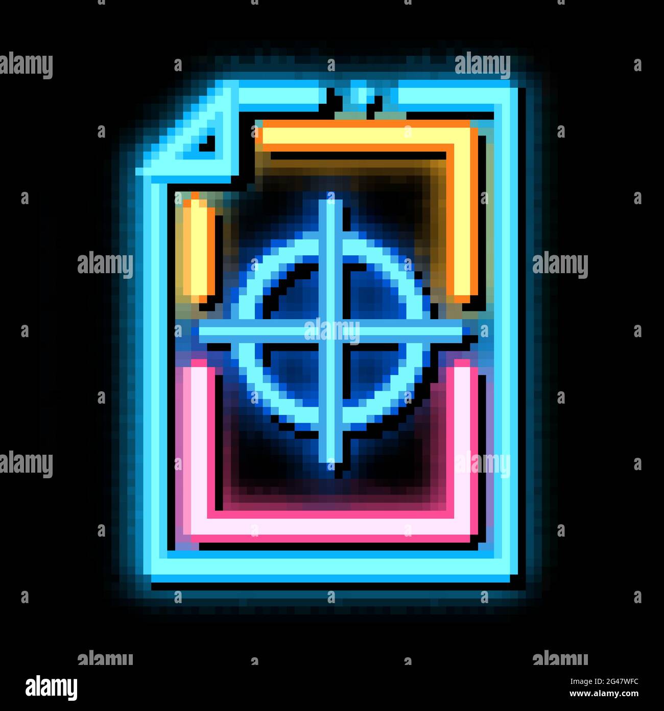 colored ink sheet icon vector outline illustration Stock Vector Image ...