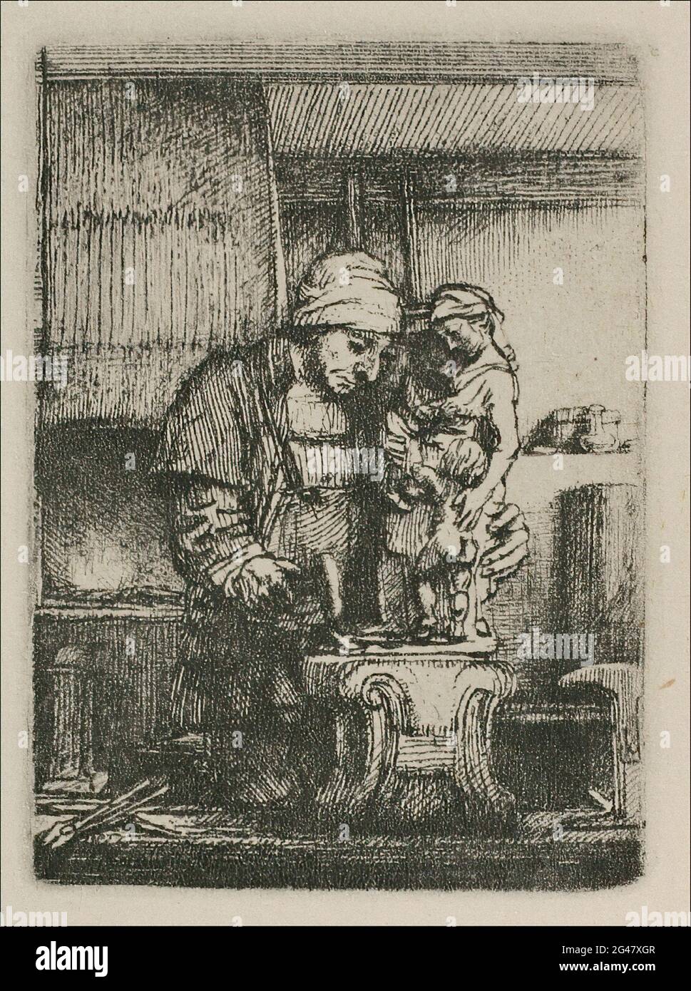 Rembrandt van rijn artist drawing hi-res stock photography and images ...