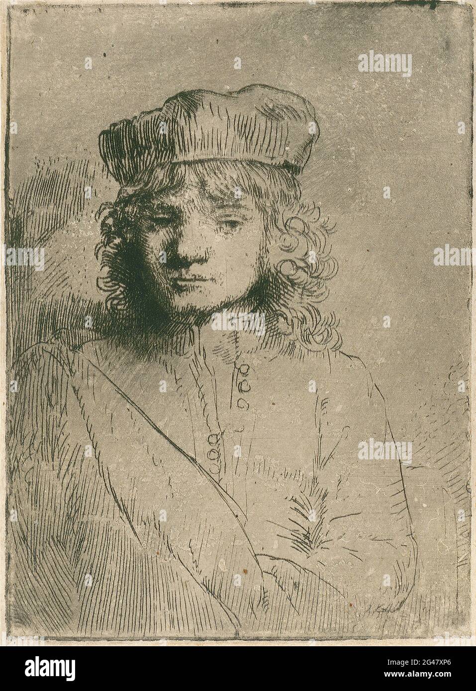 Rembrandt Harmenszoon Van Rijn - Artist S Son Titus 1656 Stock Photo ...