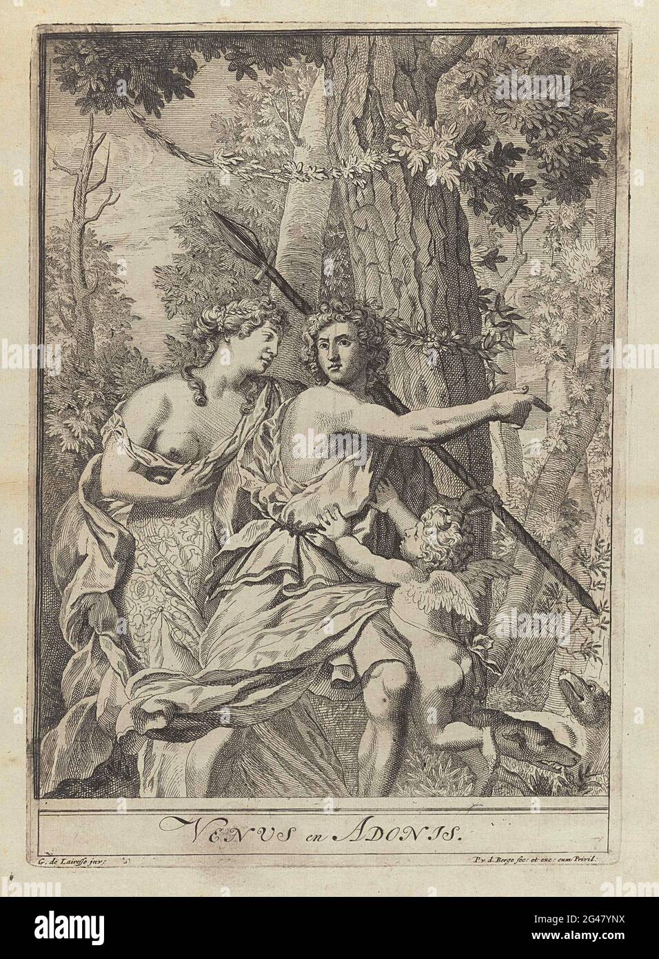 Print 11 from series sign examples with Venus and Adonis. Print series ...