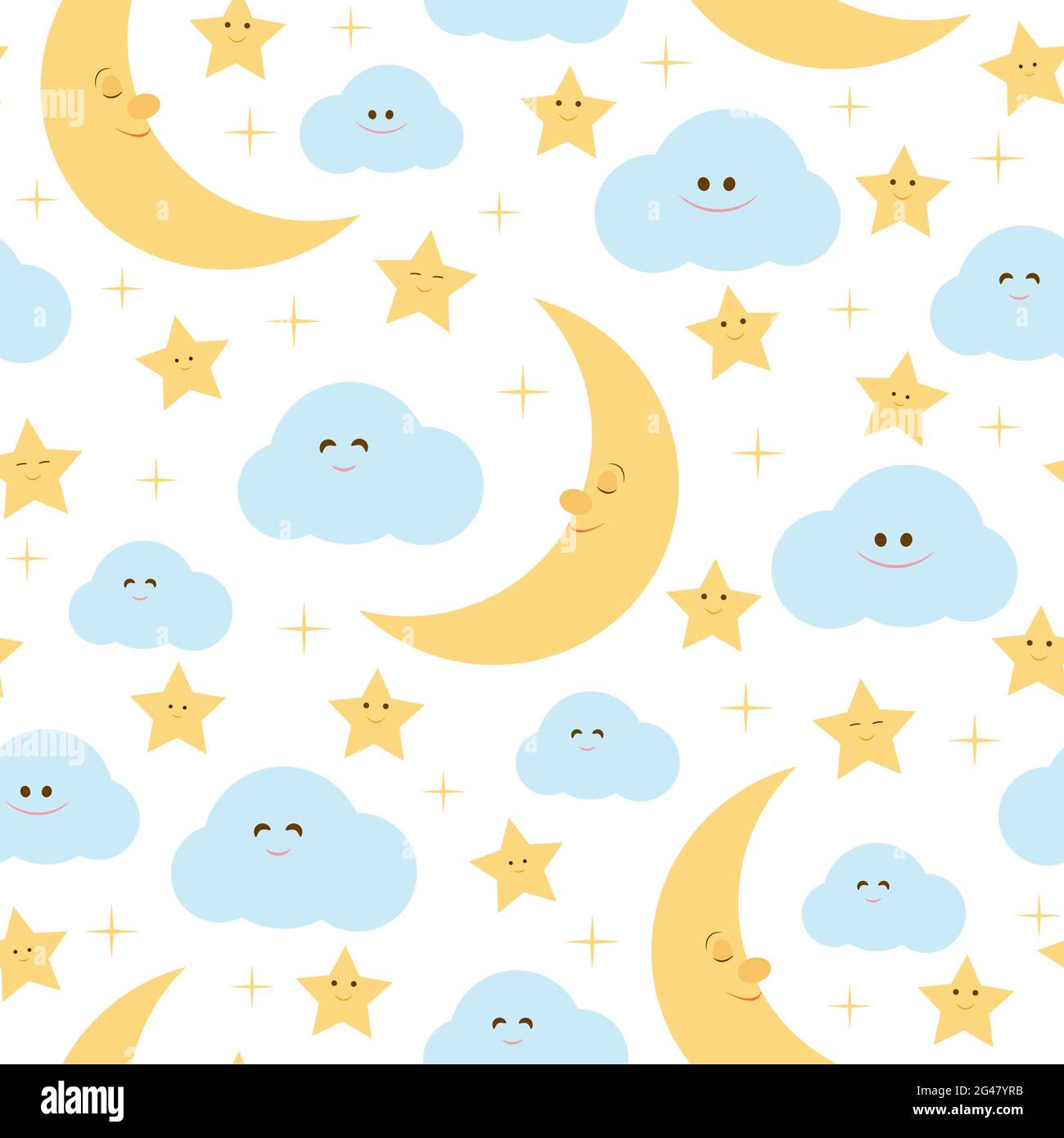 Happy cute moon hi-res stock photography and images - Alamy