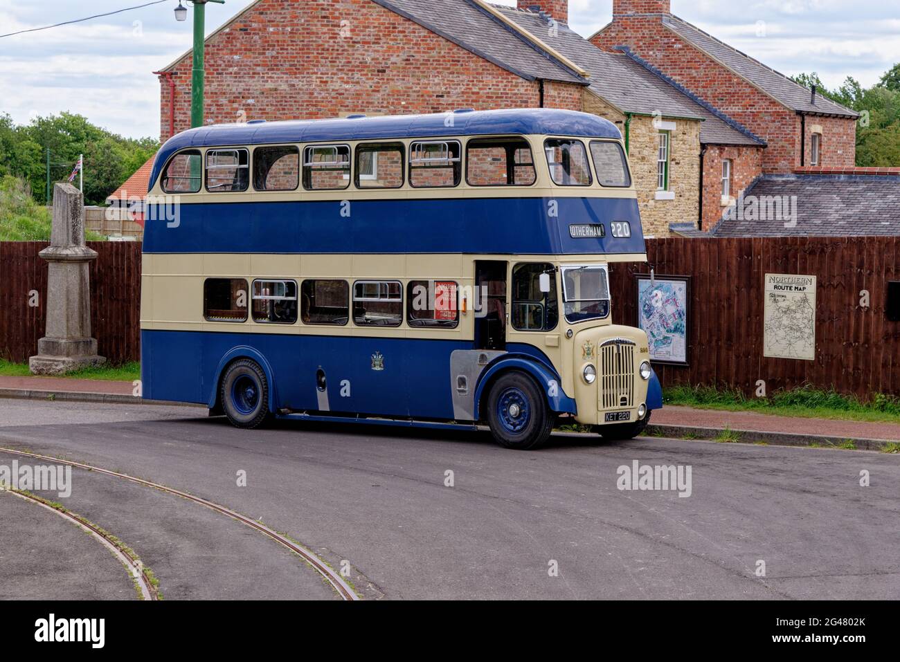 Vintage Bus Event in Beamish Village, Durham County, England, United ...