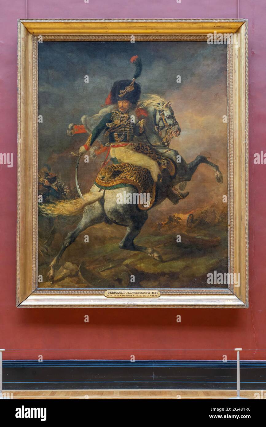 Paris, France - 21 05 2021: Louvre Museum. Denon wing. The charging ...