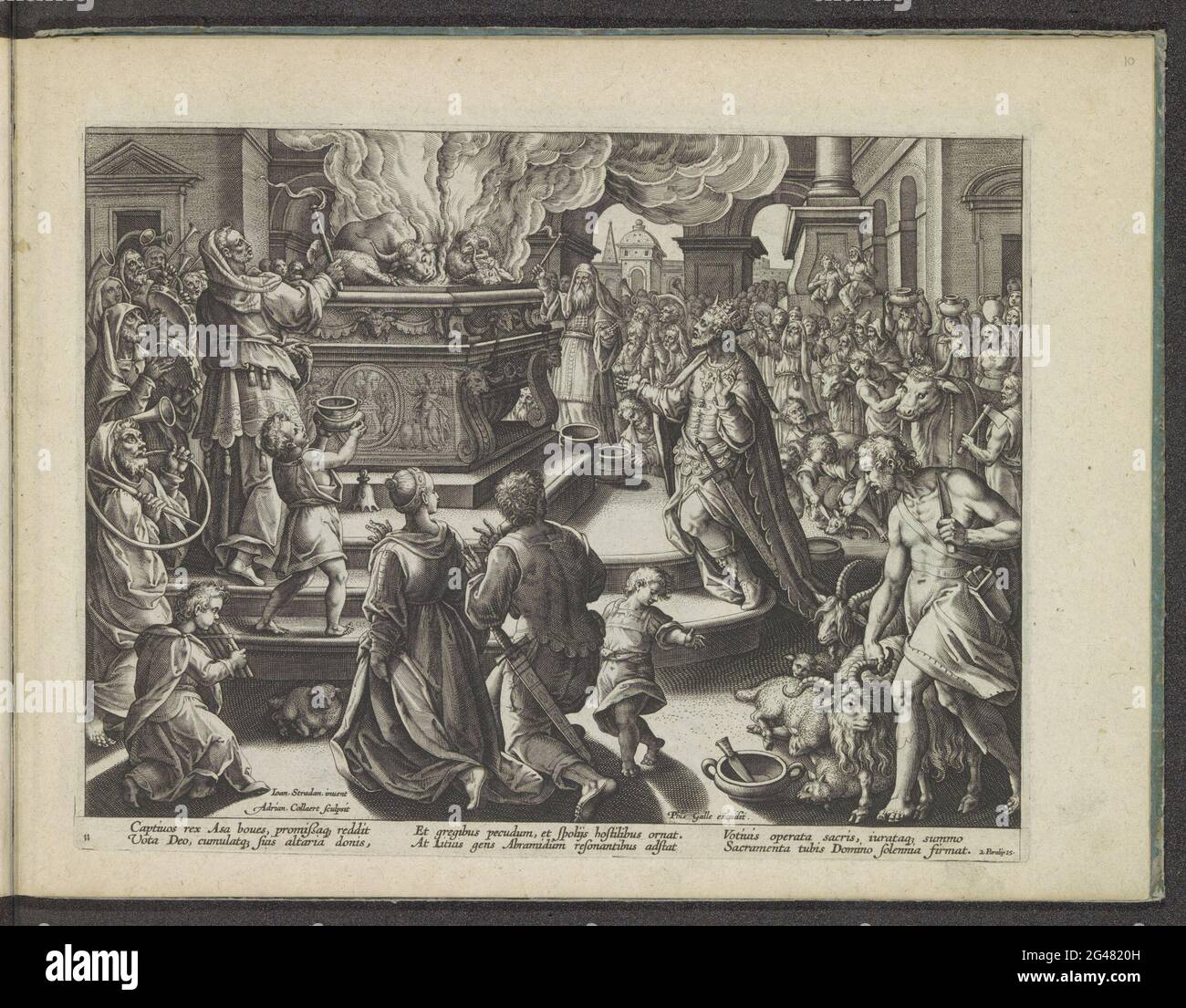 Sacrifice of King ASA; Praise to music; Encomium Musices. King Asa and ...