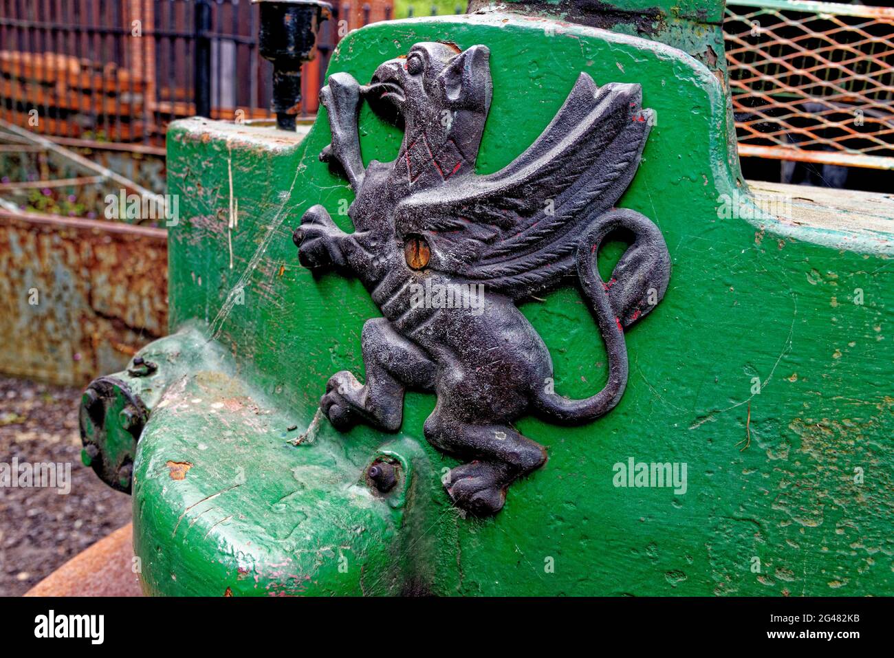 The British Railways lion emblem - Beamish Village, Durham County ...