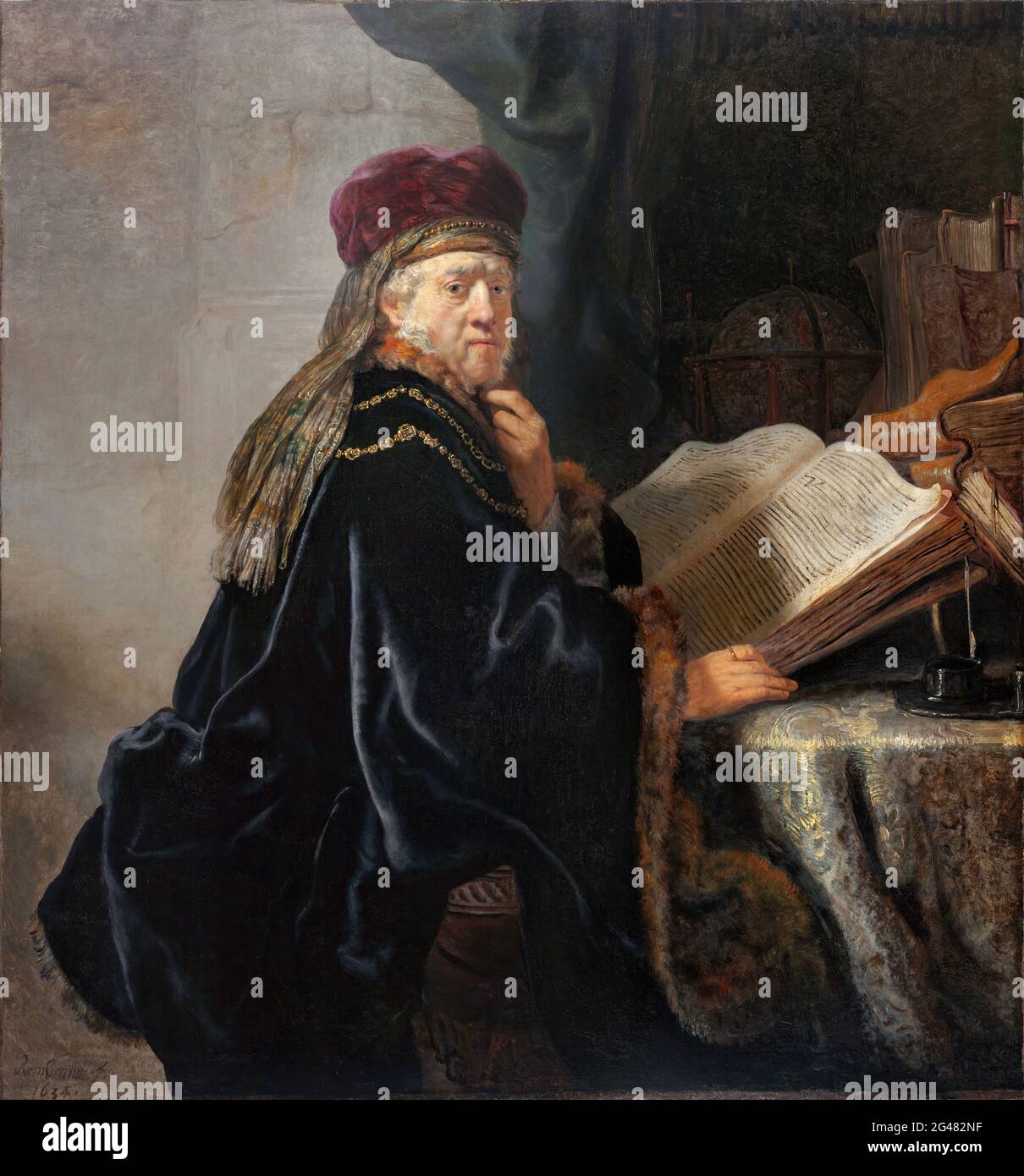 Scholar in study rembrandt van hi-res stock photography and images - Alamy
