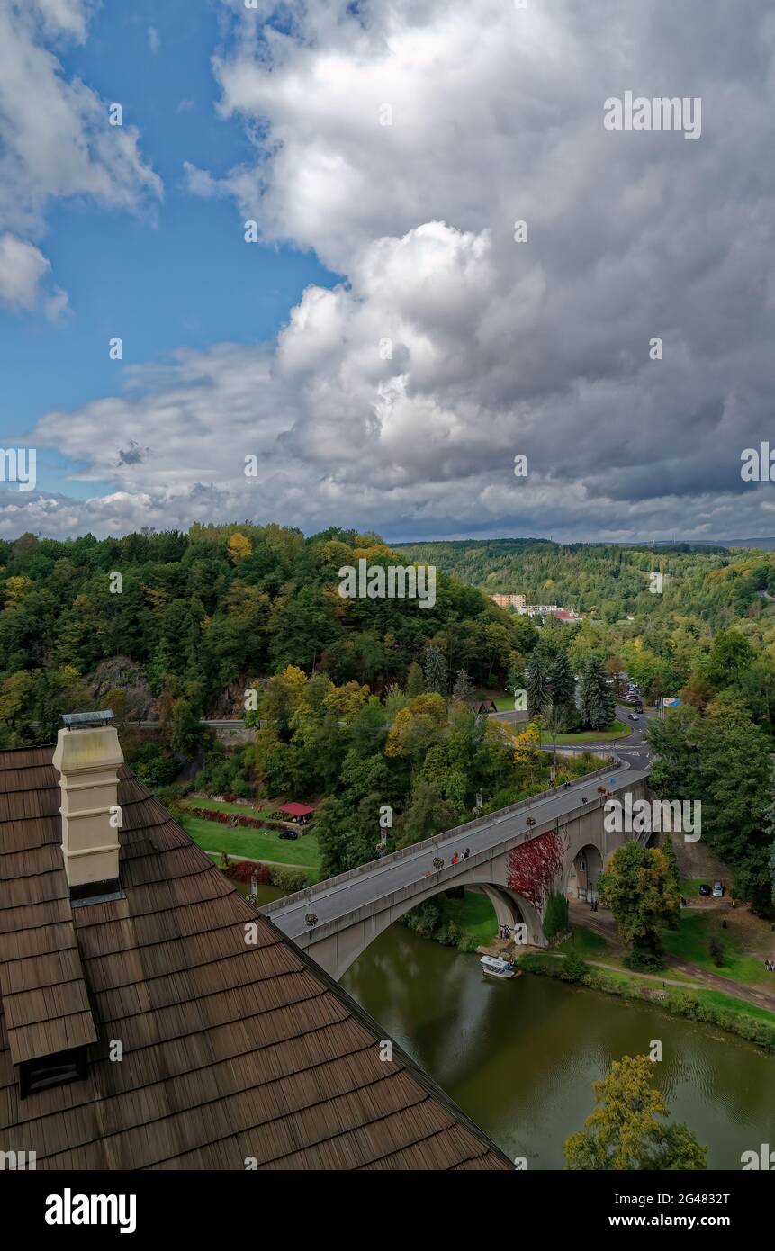Vertical shot of the Slavkov forest in the Czech Republic Stock Photo ...