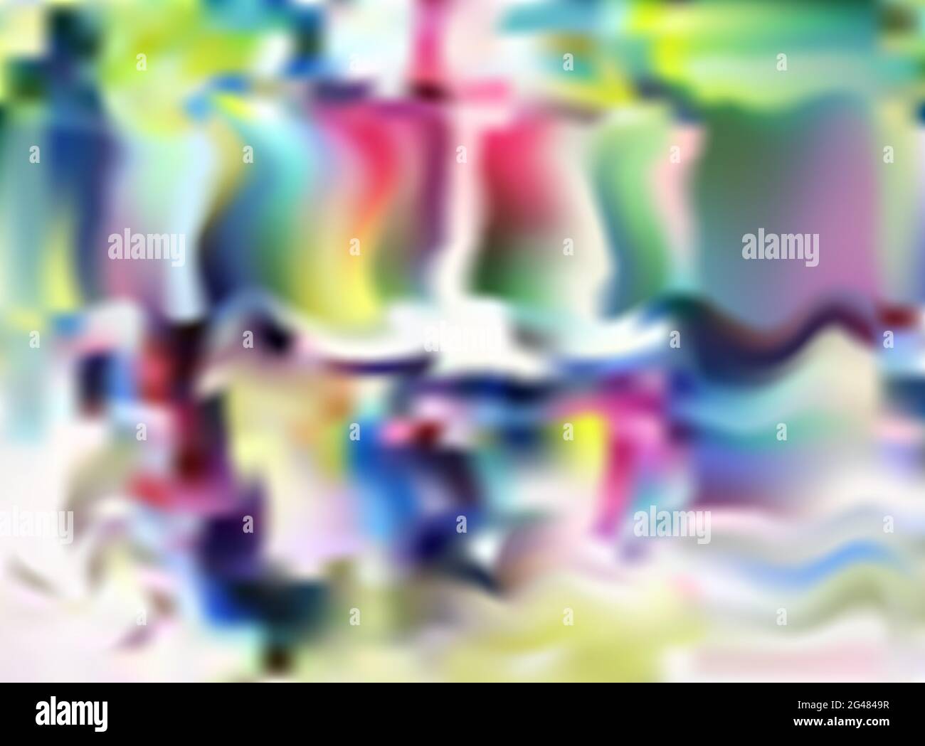 Multicolor abstract blurred background. Bright rainbow random stains ...