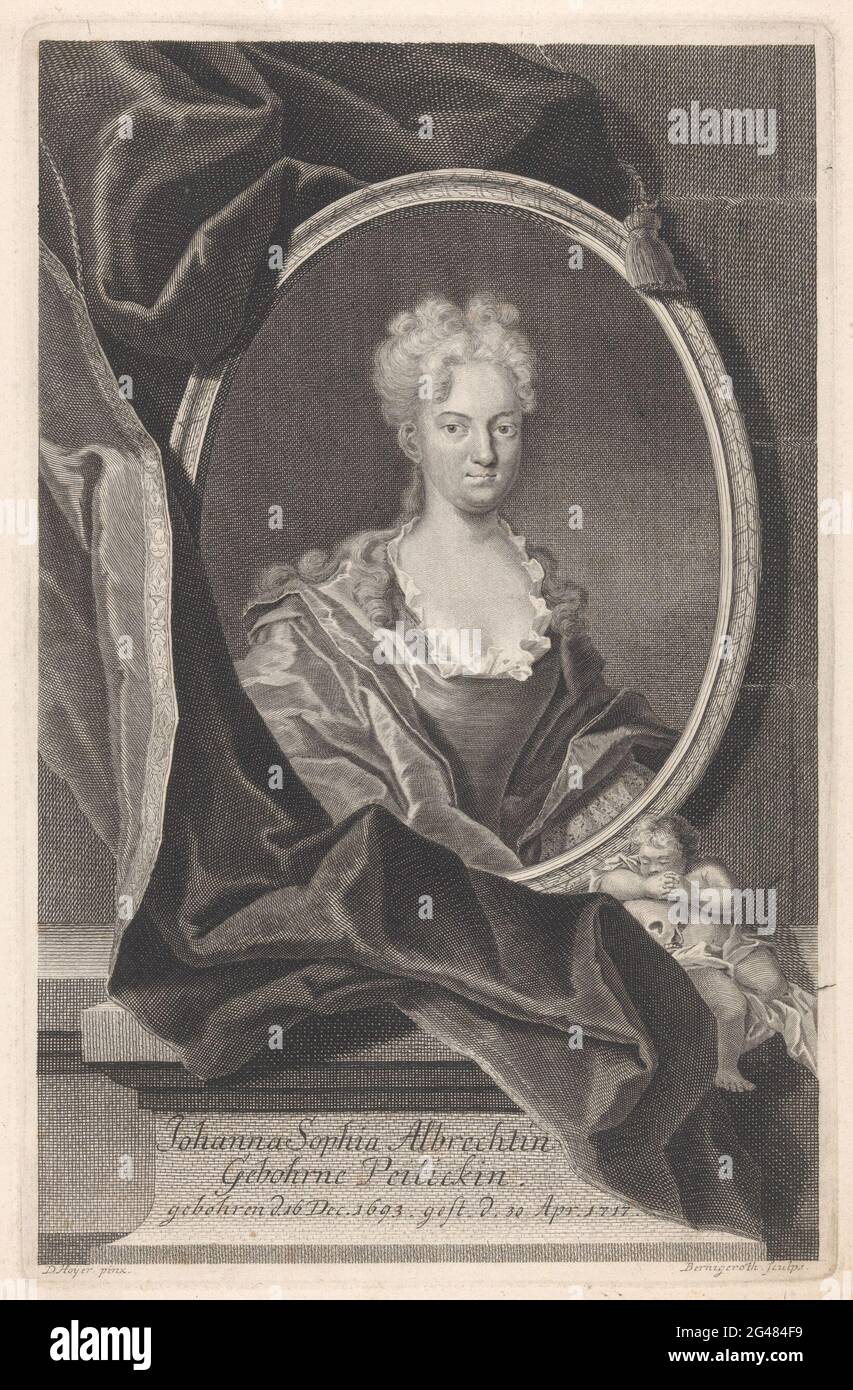 Portrait of Johanna Sophia Albrecht. Portrait of Johanna Sophia ...