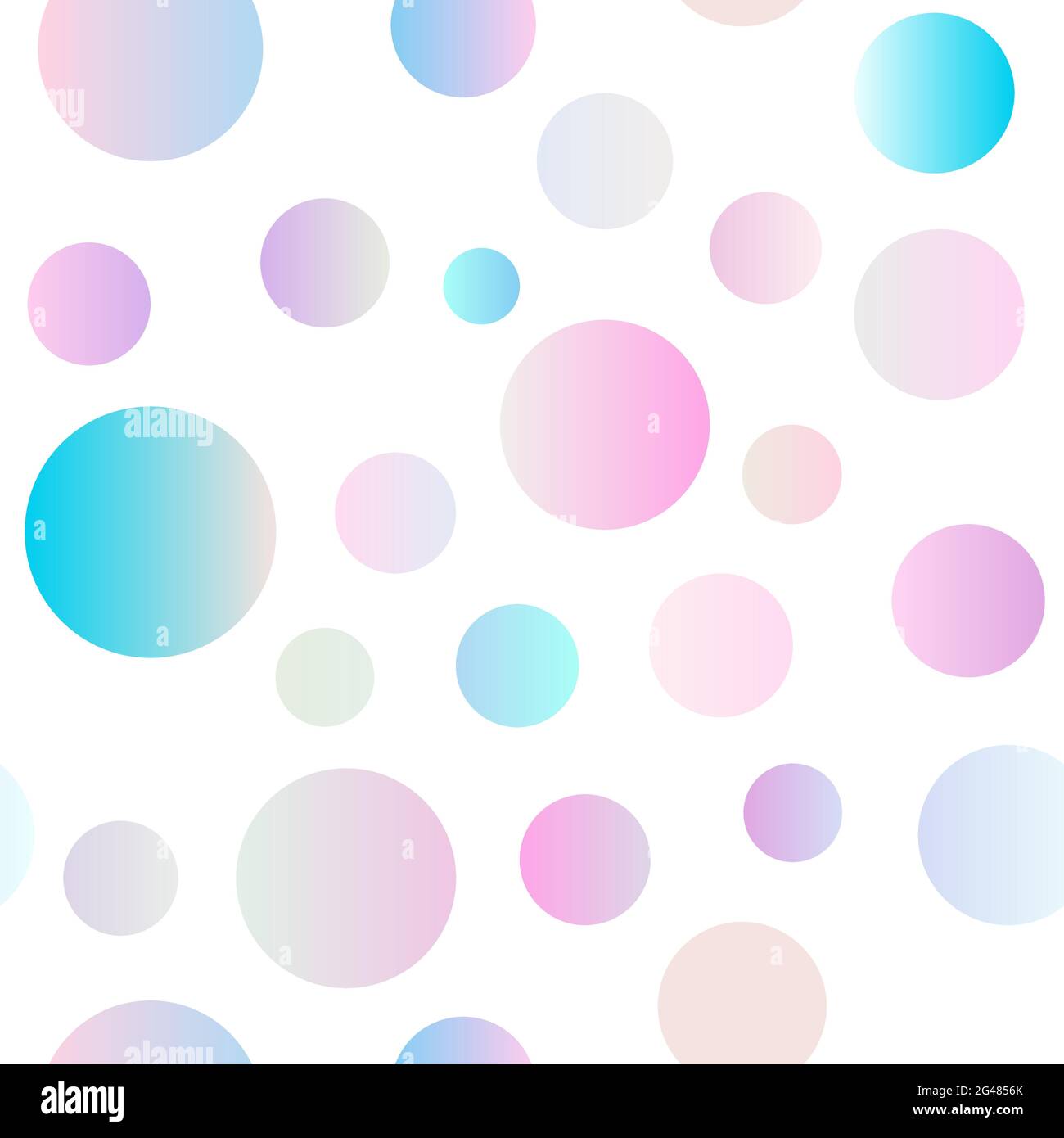 Seamless gradient dots pattern. Delicate holographic colors circles ...