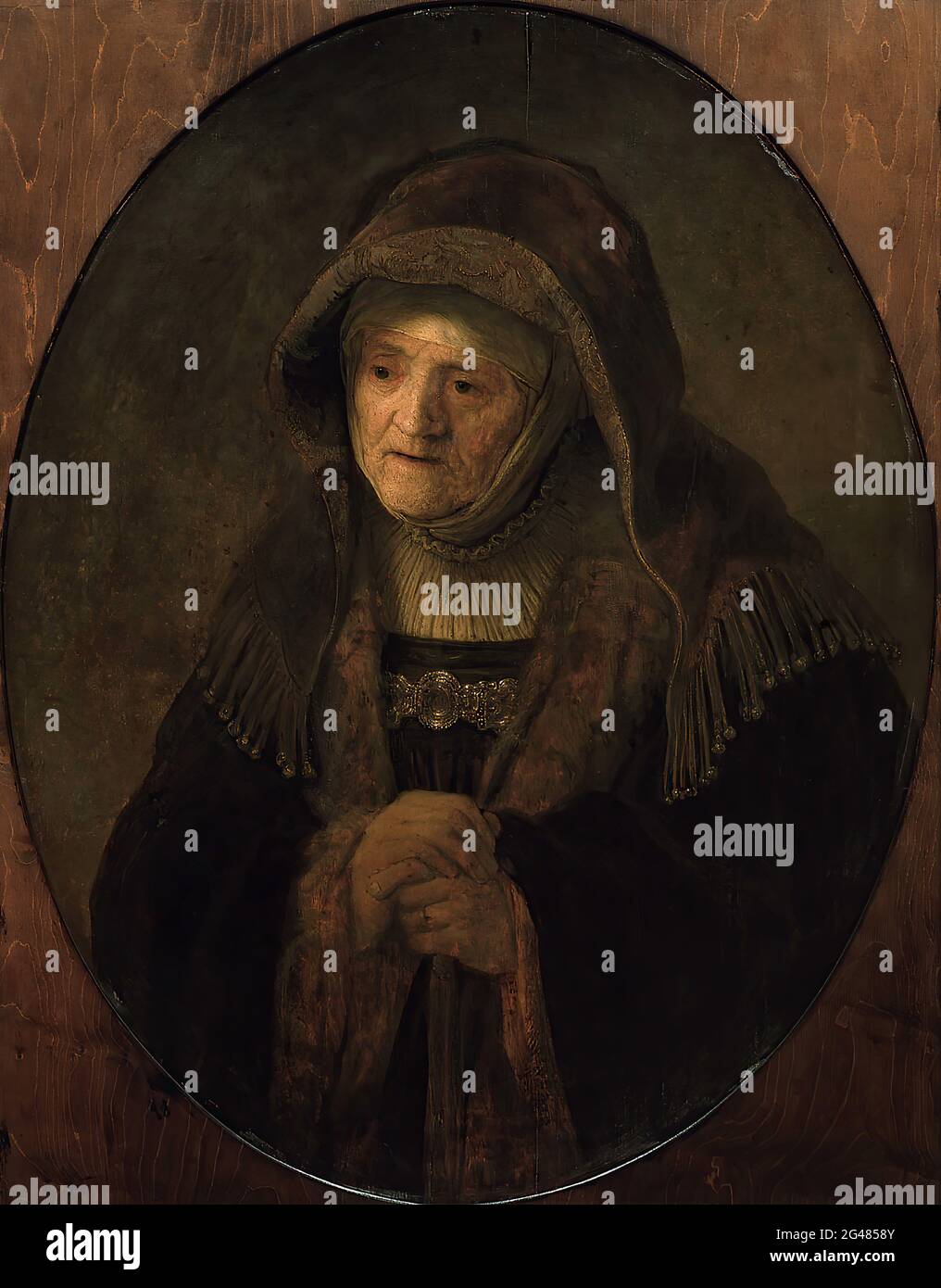 Rembrandt Harmenszoon Van Rijn - the Prophetess Anna Stock Photo - Alamy