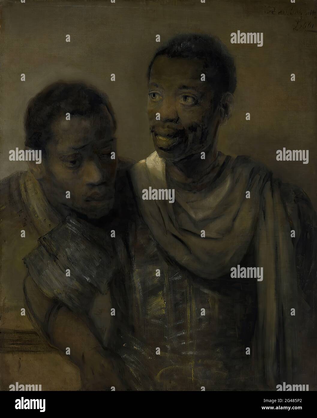 Rembrandt Harmenszoon Van Rijn - Two Moors Stock Photo - Alamy