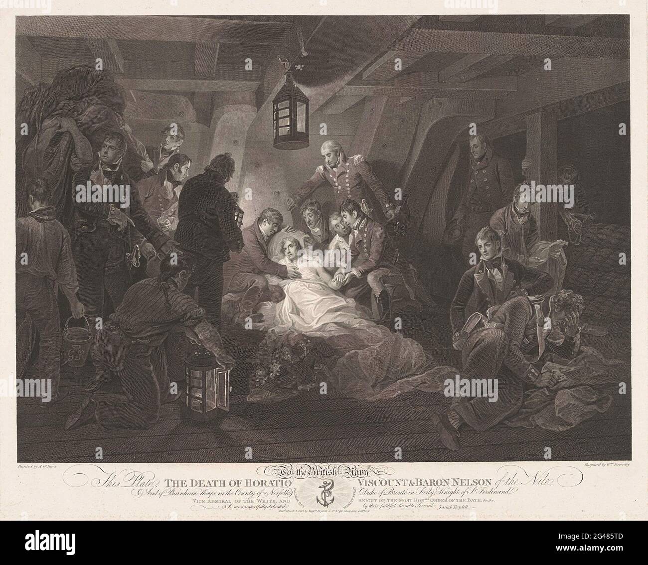 The death of Lord Nelson Stock Photo - Alamy