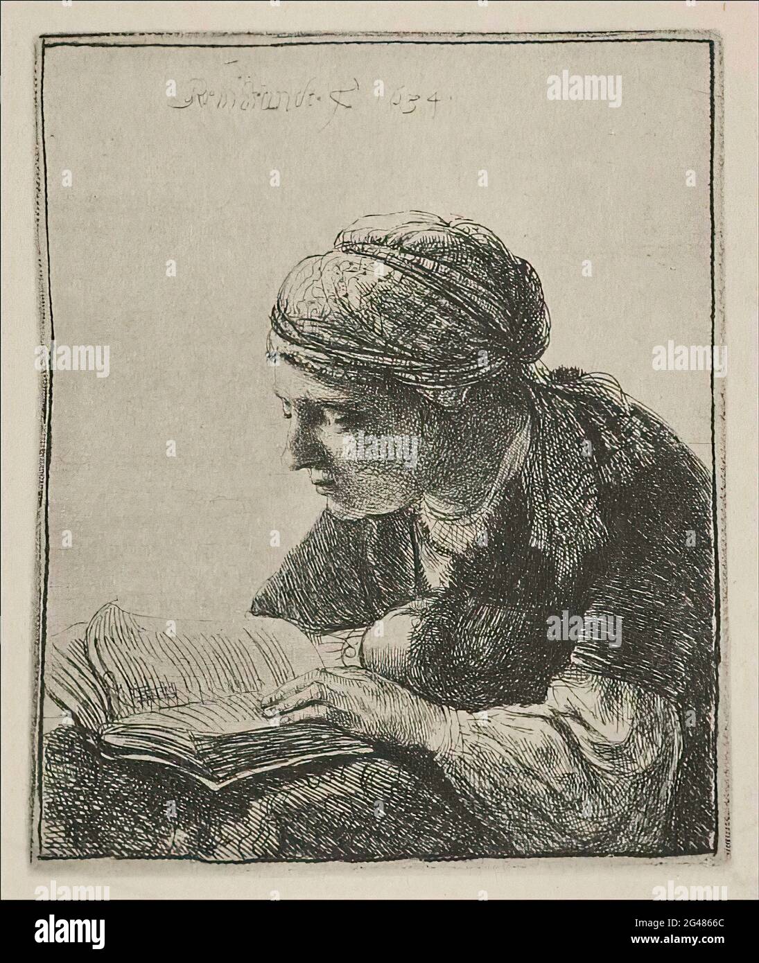 Rembrandt van rijn young woman hi-res stock photography and images - Alamy