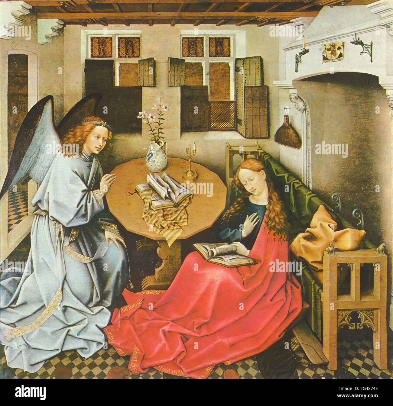 Campin annunciation hi-res stock photography and images - Alamy