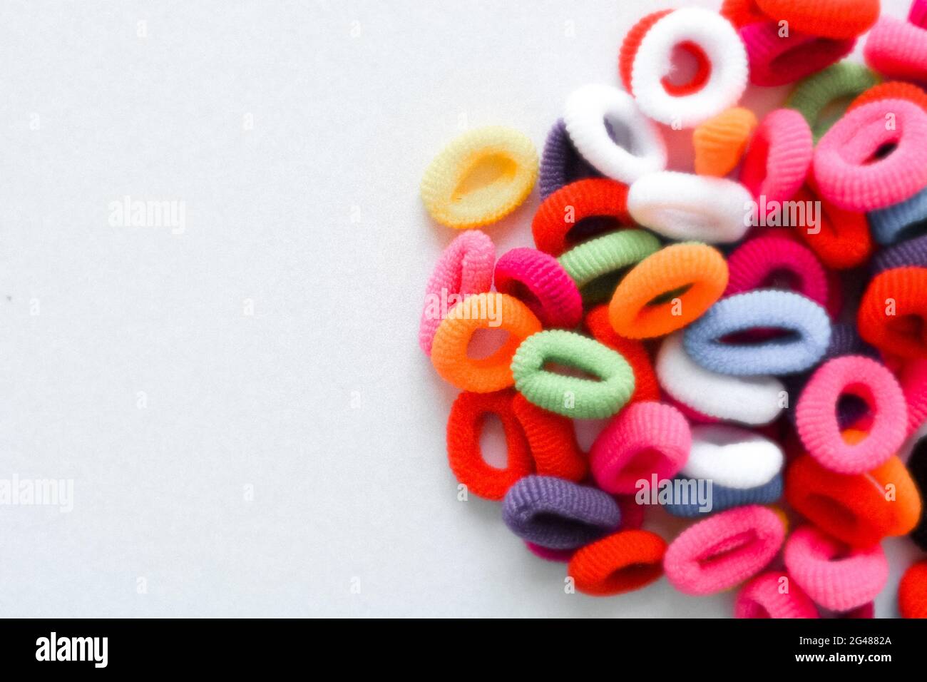 Female hair bands isolated on a white background Stock Photo - Alamy